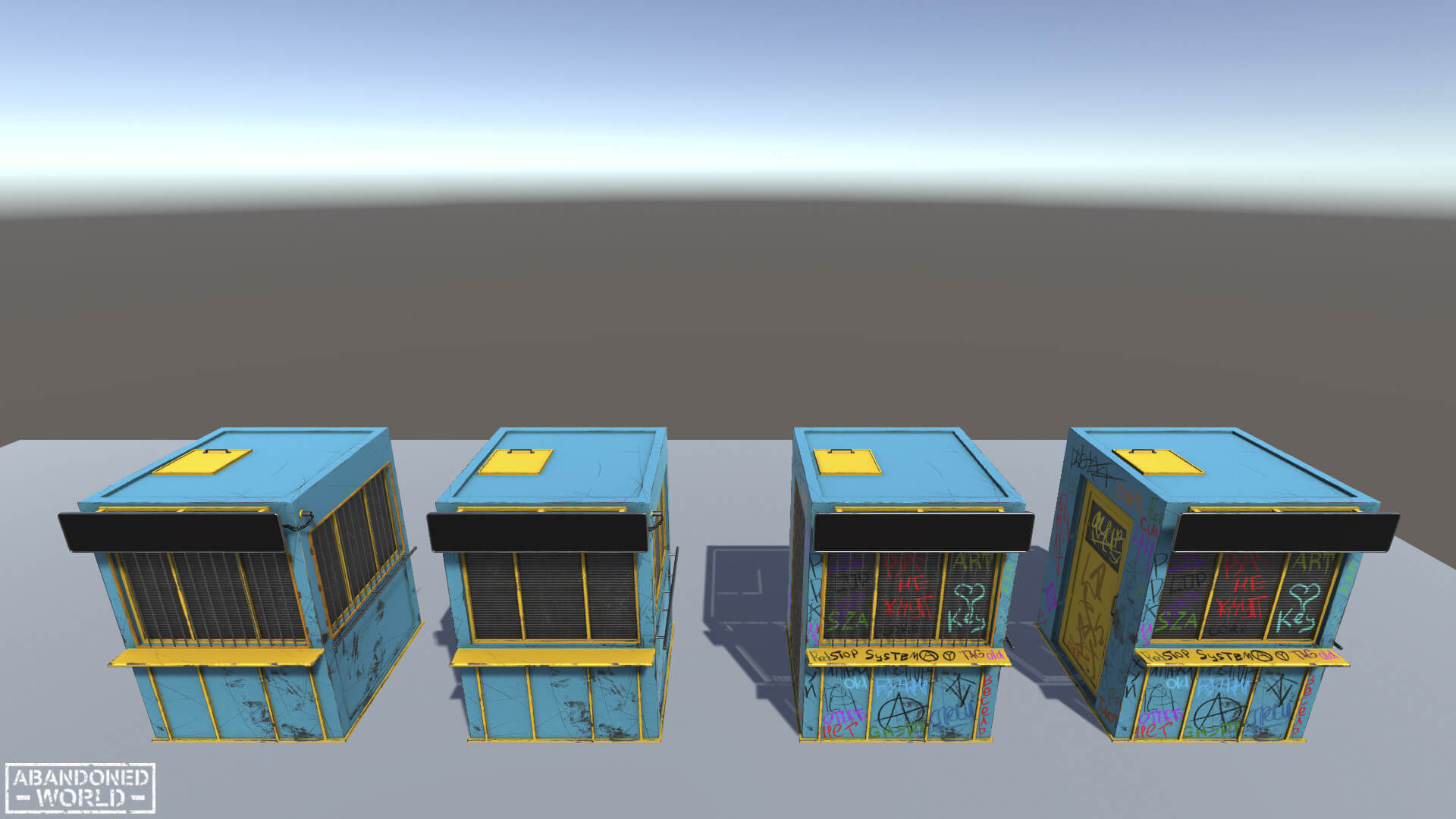 Street Props Object Set 3d Model By Abandoned World