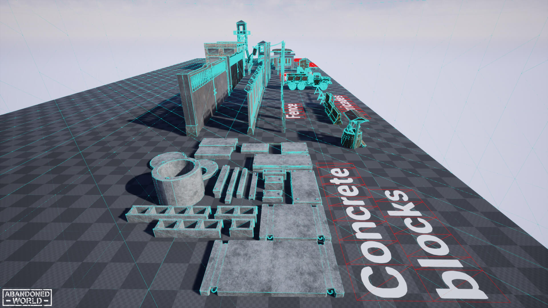 Street Props Pack for UE - 3D Model by Abandoned World