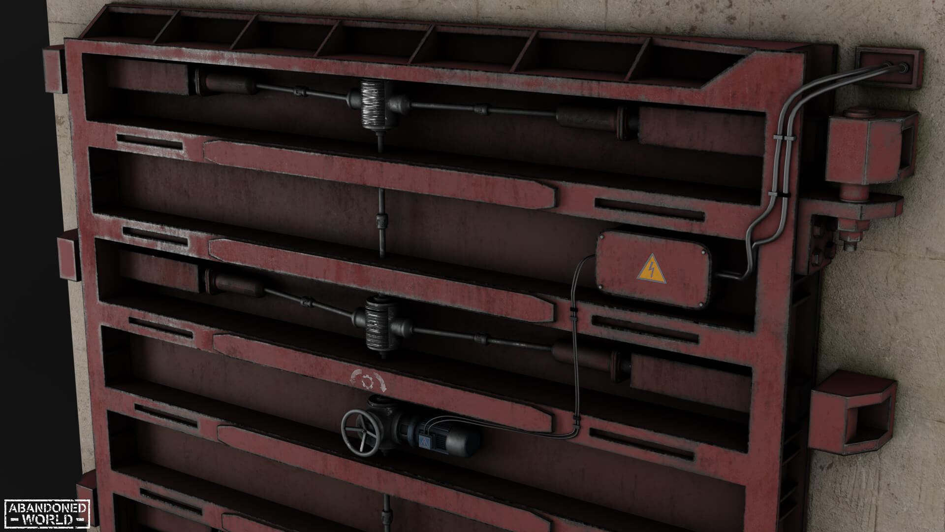 Subway Hermetic Gate - 3D Model by Abandoned World