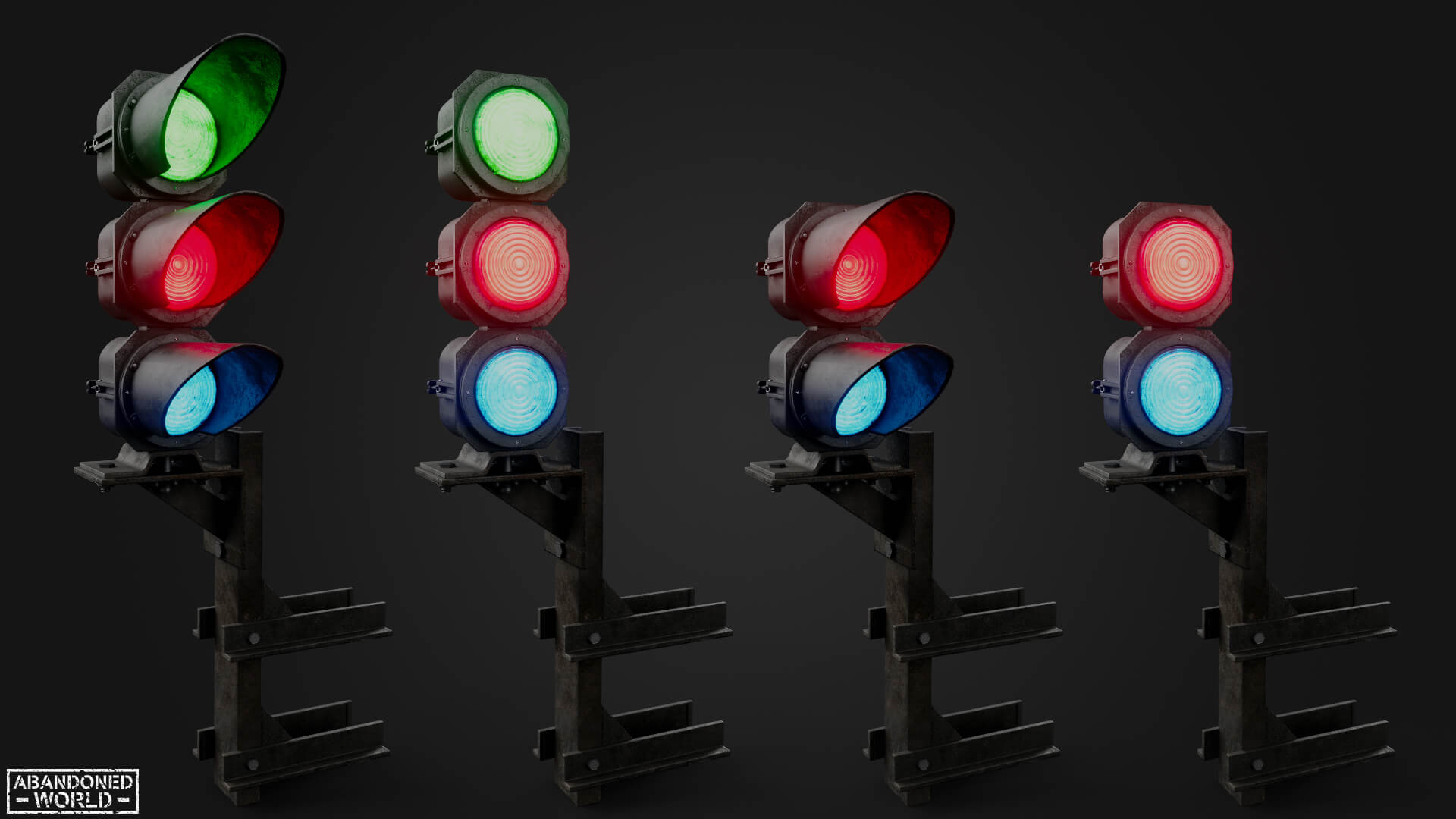 Subway Traffic Light - 3D Model by Abandoned World