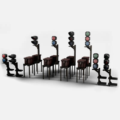 3D Models | Street Elements | Traffic Lights | RenderHub