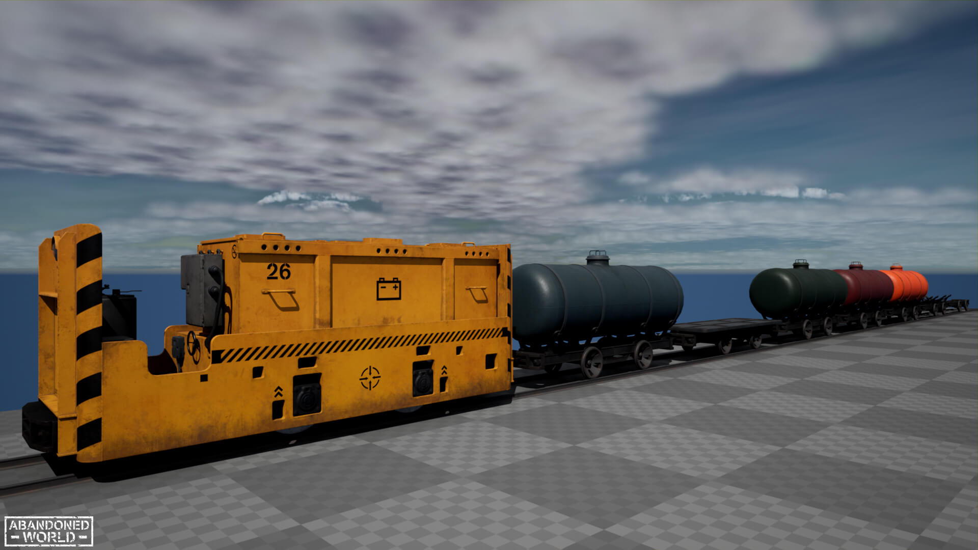 Underground Battery Electric Locomotive Full Pack by Abandoned World