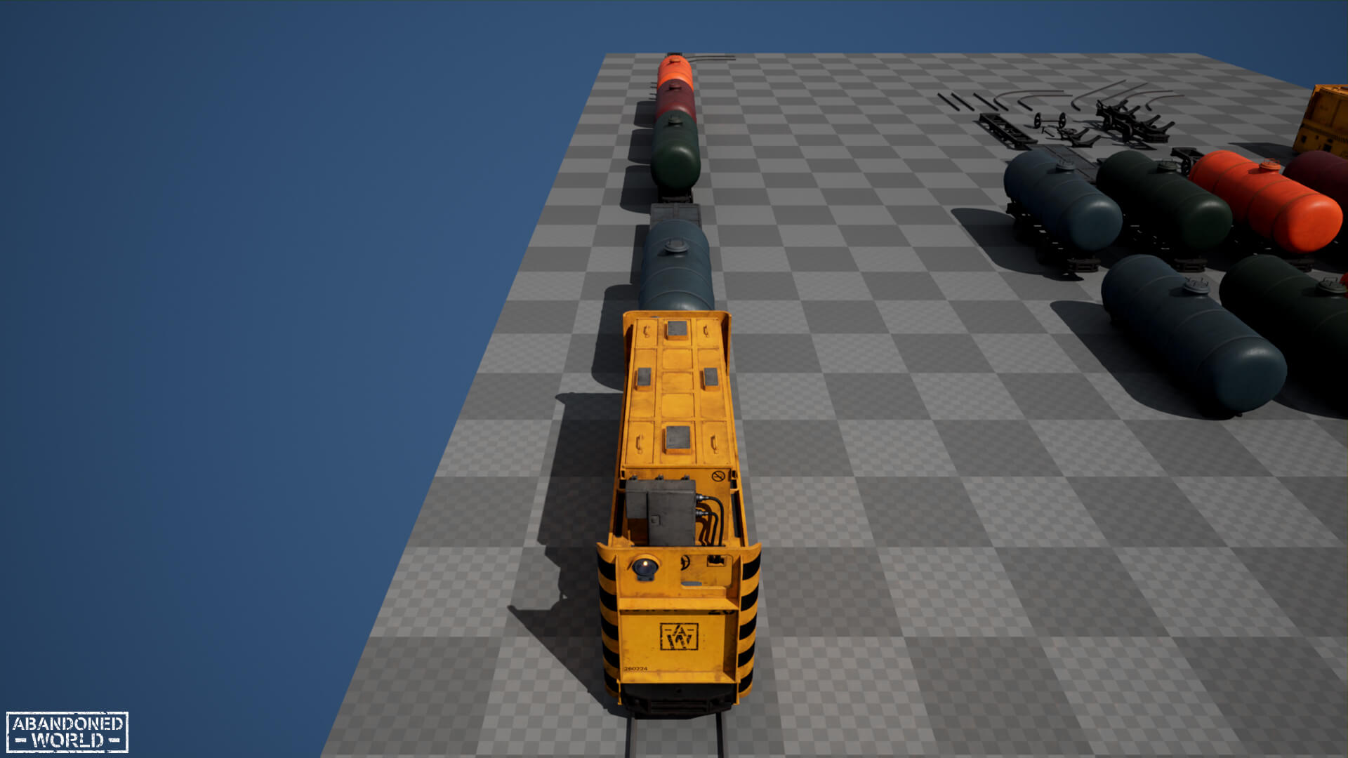 Underground Battery Electric Locomotive Full Pack by Abandoned World