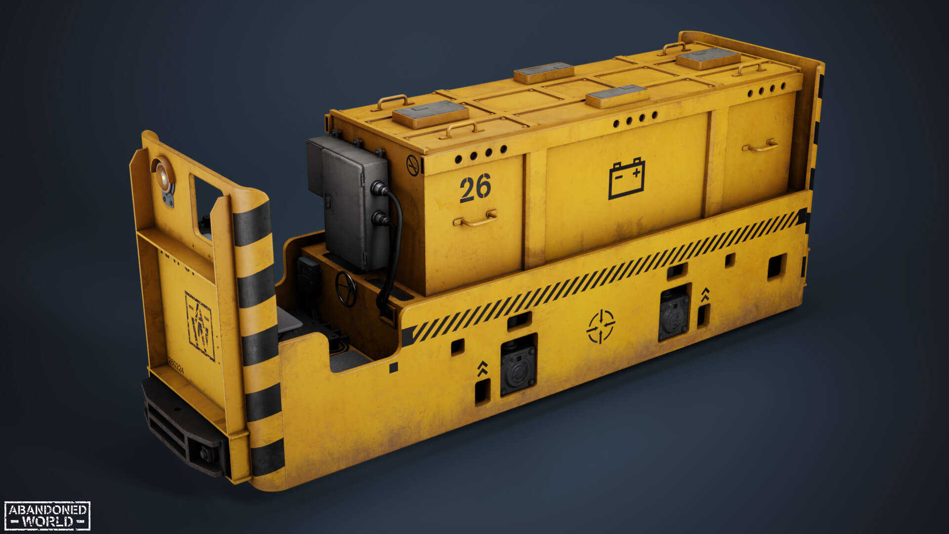 Underground Battery Electric Locomotive Full Pack by Abandoned World