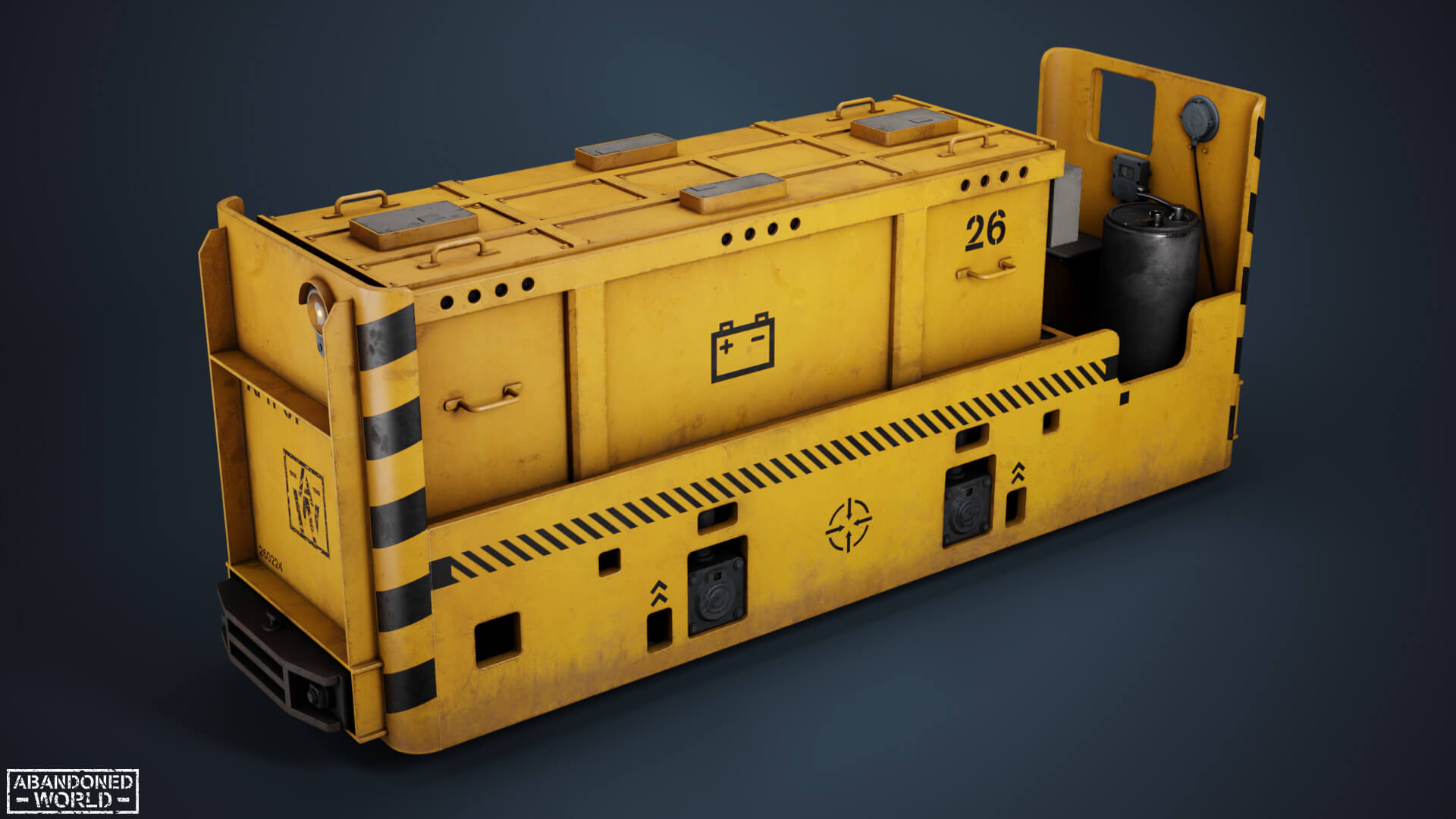 Underground Battery Electric Locomotive - 3D Model by Abandoned World