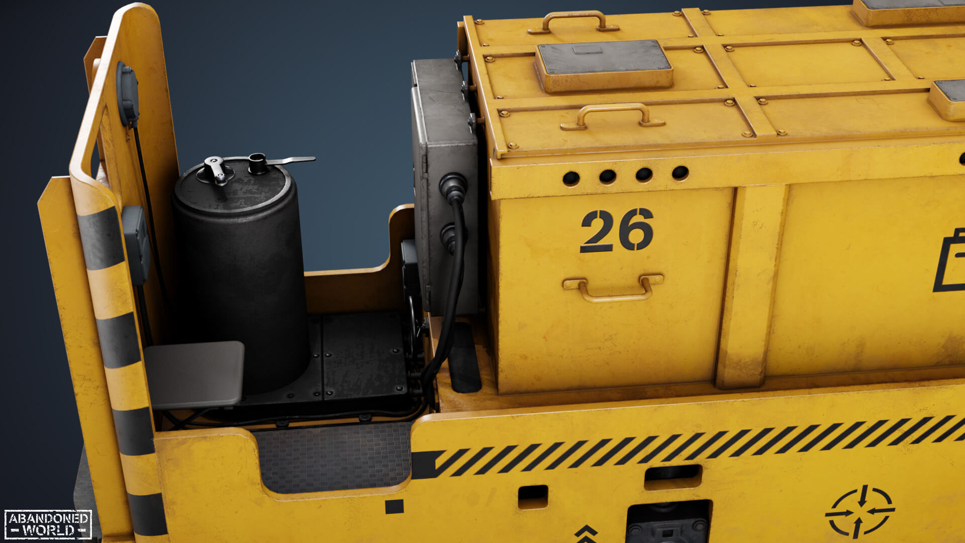 Underground Battery Electric Locomotive Full Pack by Abandoned World