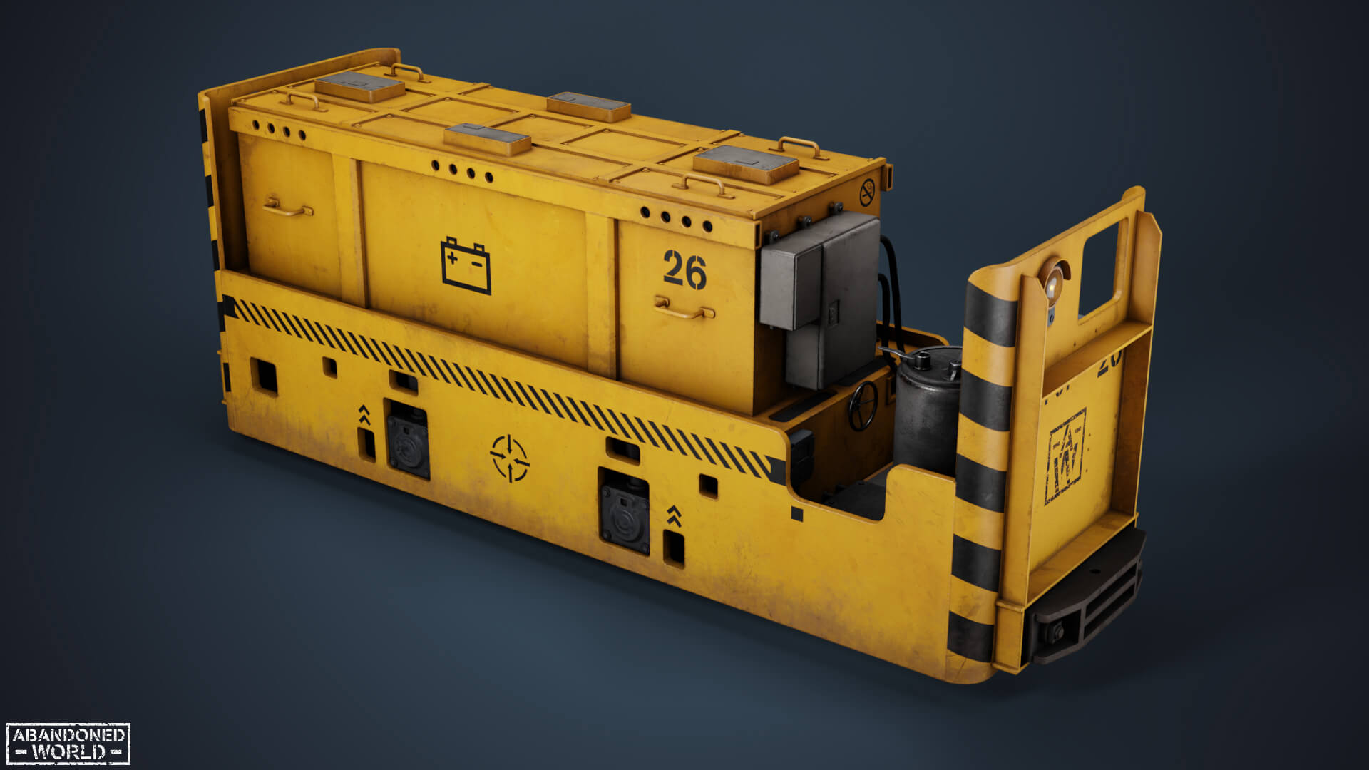 Underground Battery Electric Locomotive Full Pack by Abandoned World