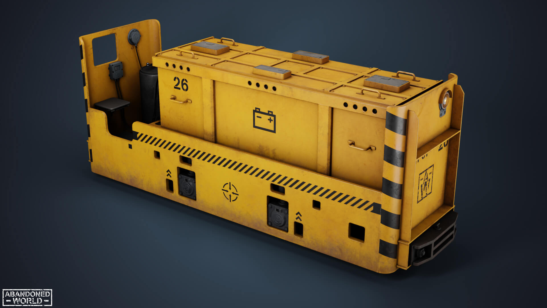 Underground Battery Electric Locomotive Full Pack by Abandoned World