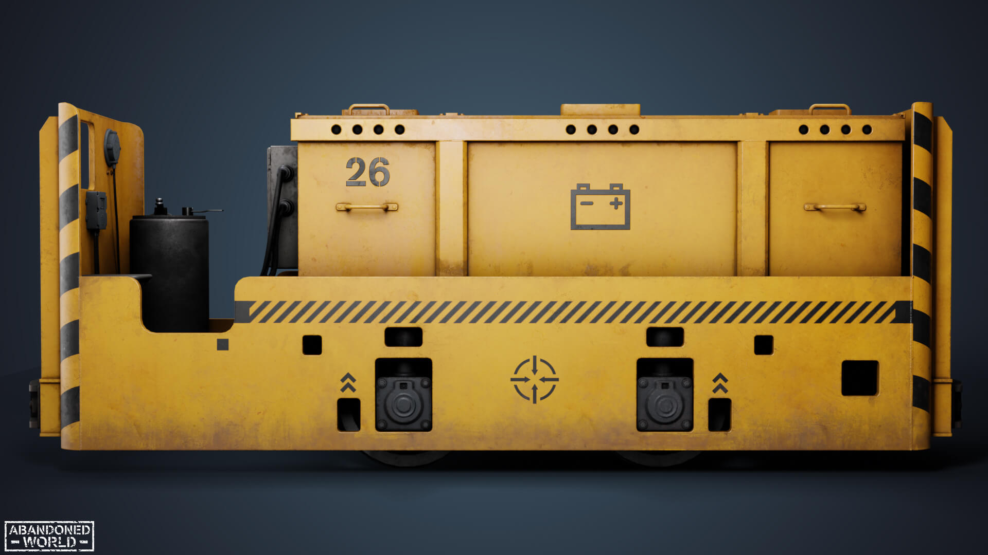 Underground Battery Electric Locomotive Full Pack by Abandoned World