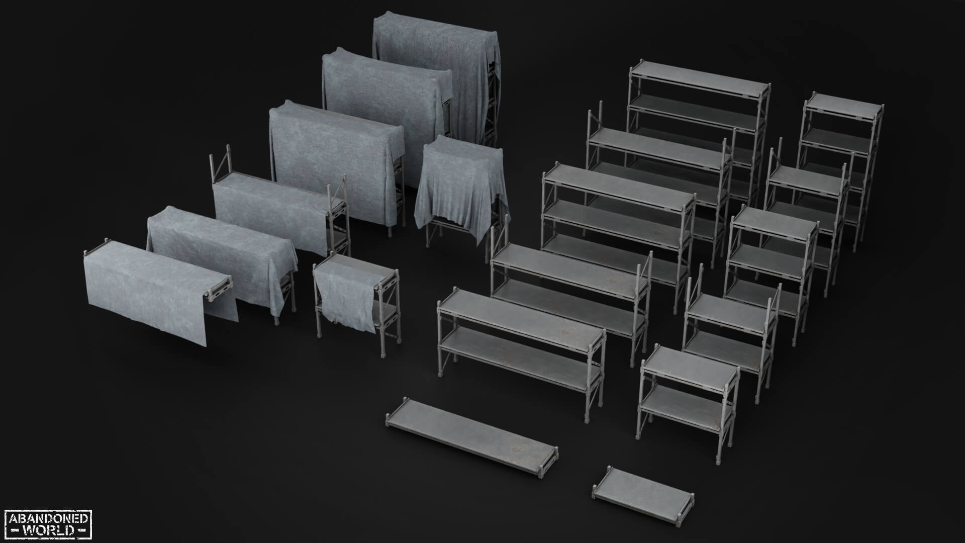 Warehouse Props Pack - 3D Model by Abandoned World