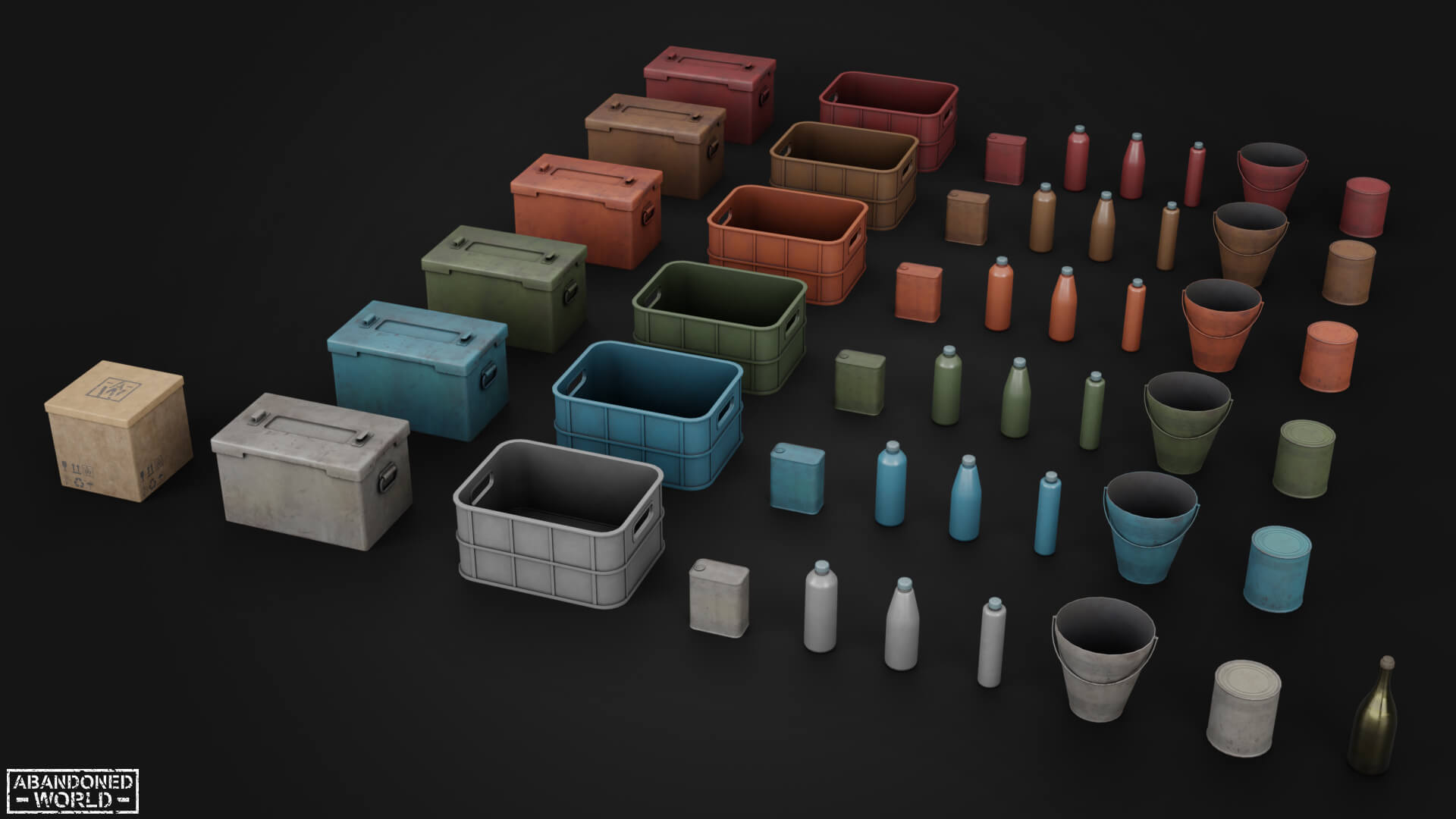 Warehouse Props Pack - 3D Model by Abandoned World