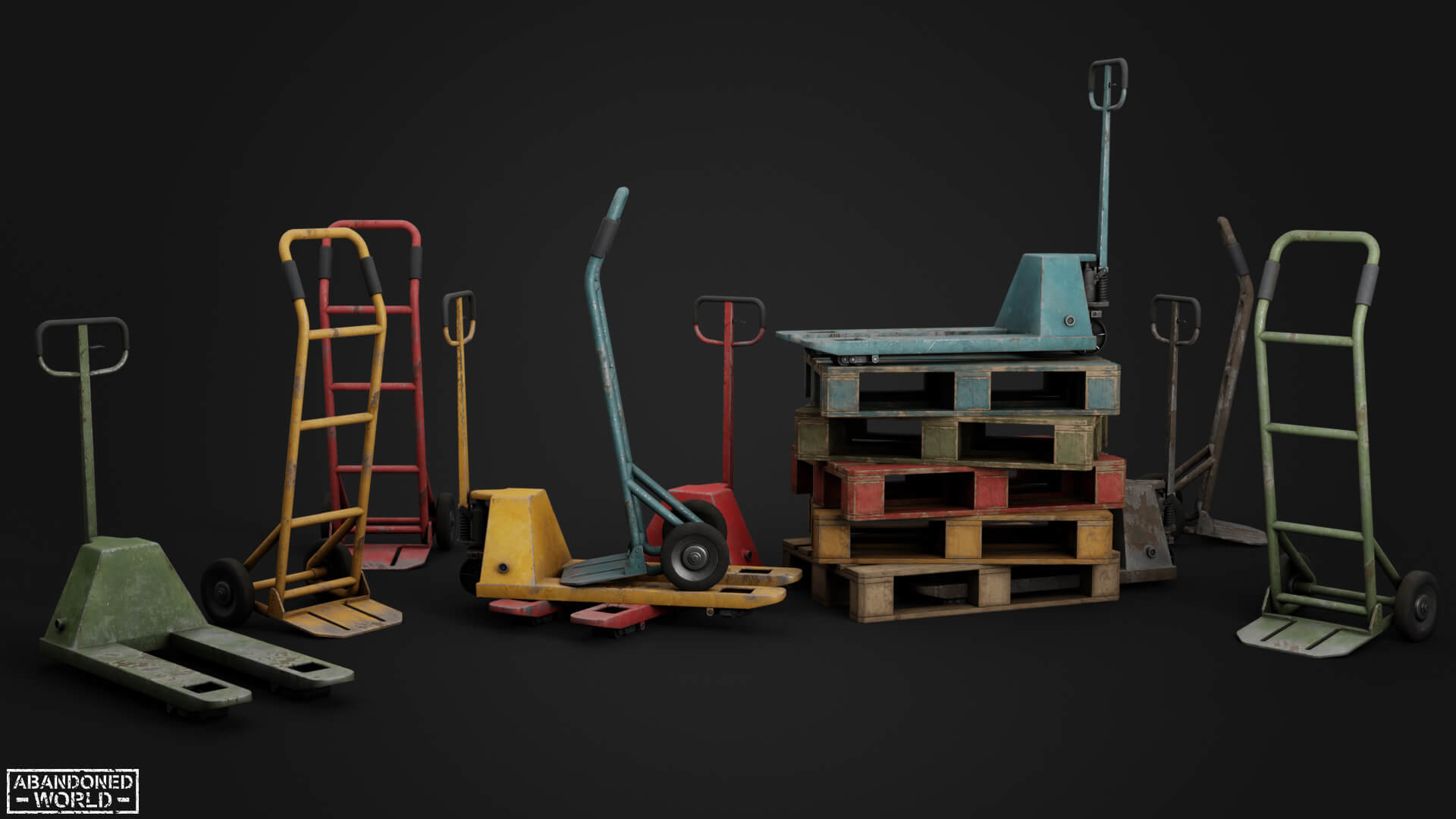 Warehouse Props Pack - 3D Model by Abandoned World