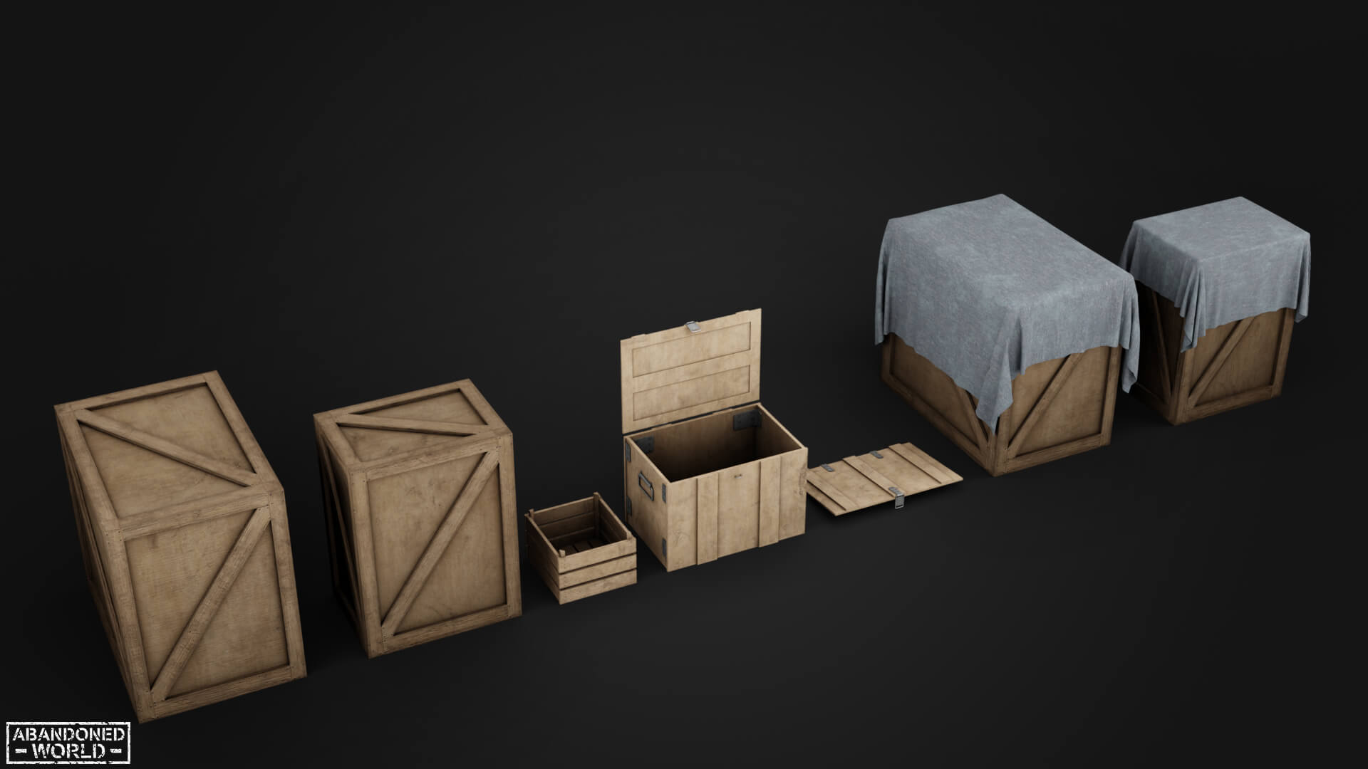 Warehouse Props Pack - 3D Model by Abandoned World