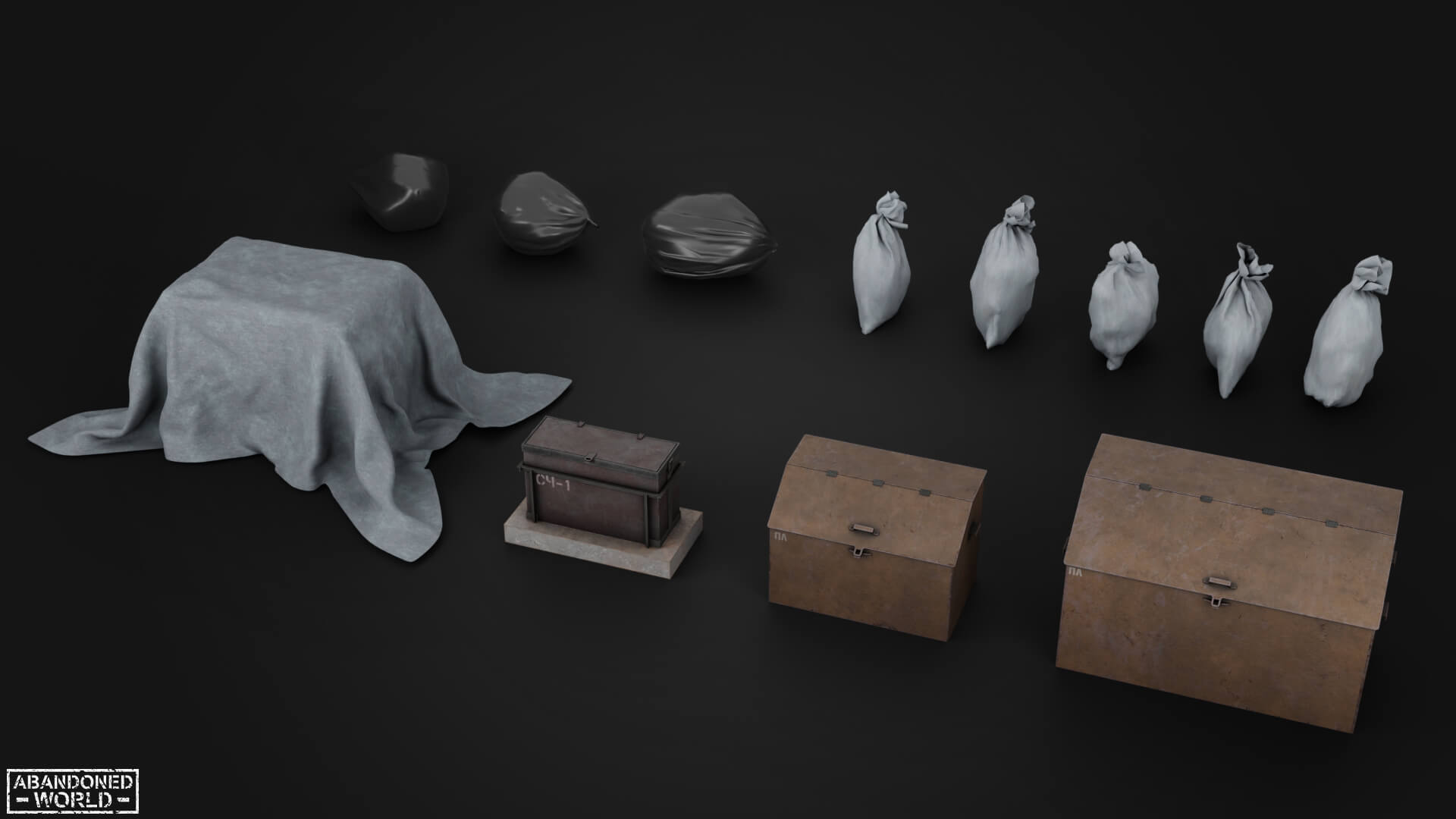 Warehouse Props Pack - 3D Model by Abandoned World