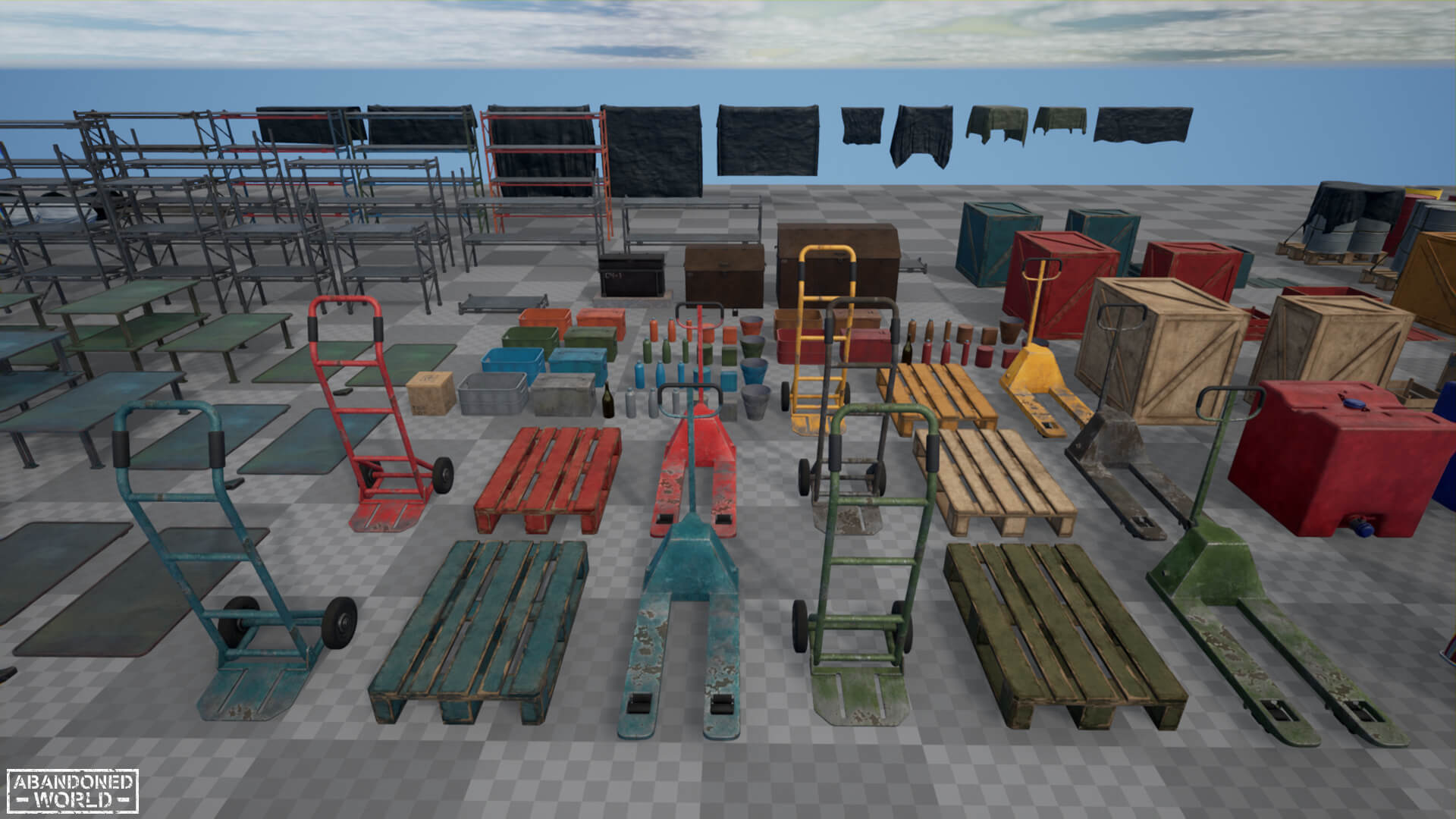 Warehouse Props Pack - 3D Model by Abandoned World