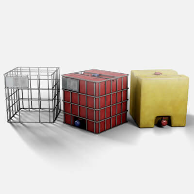 Water IBC Container - 3D Model by Abandoned World