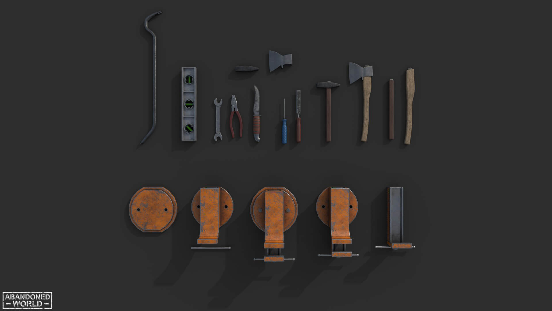 Working Tools Set - 3D Model by Abandoned World