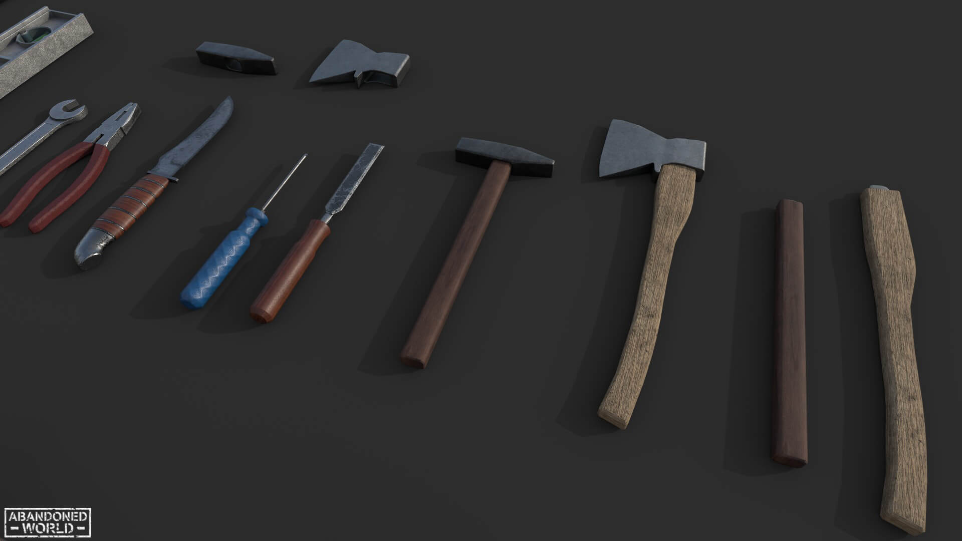 Working Tools Set - 3D Model by Abandoned World