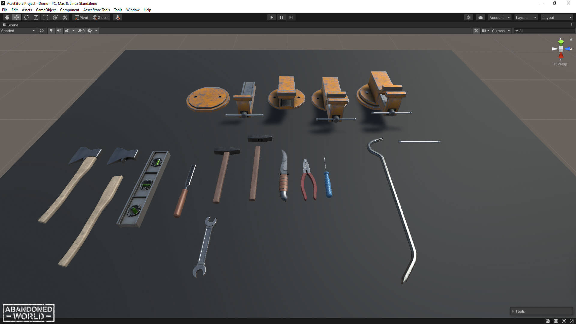Working Tools Set - 3D Model by Abandoned World