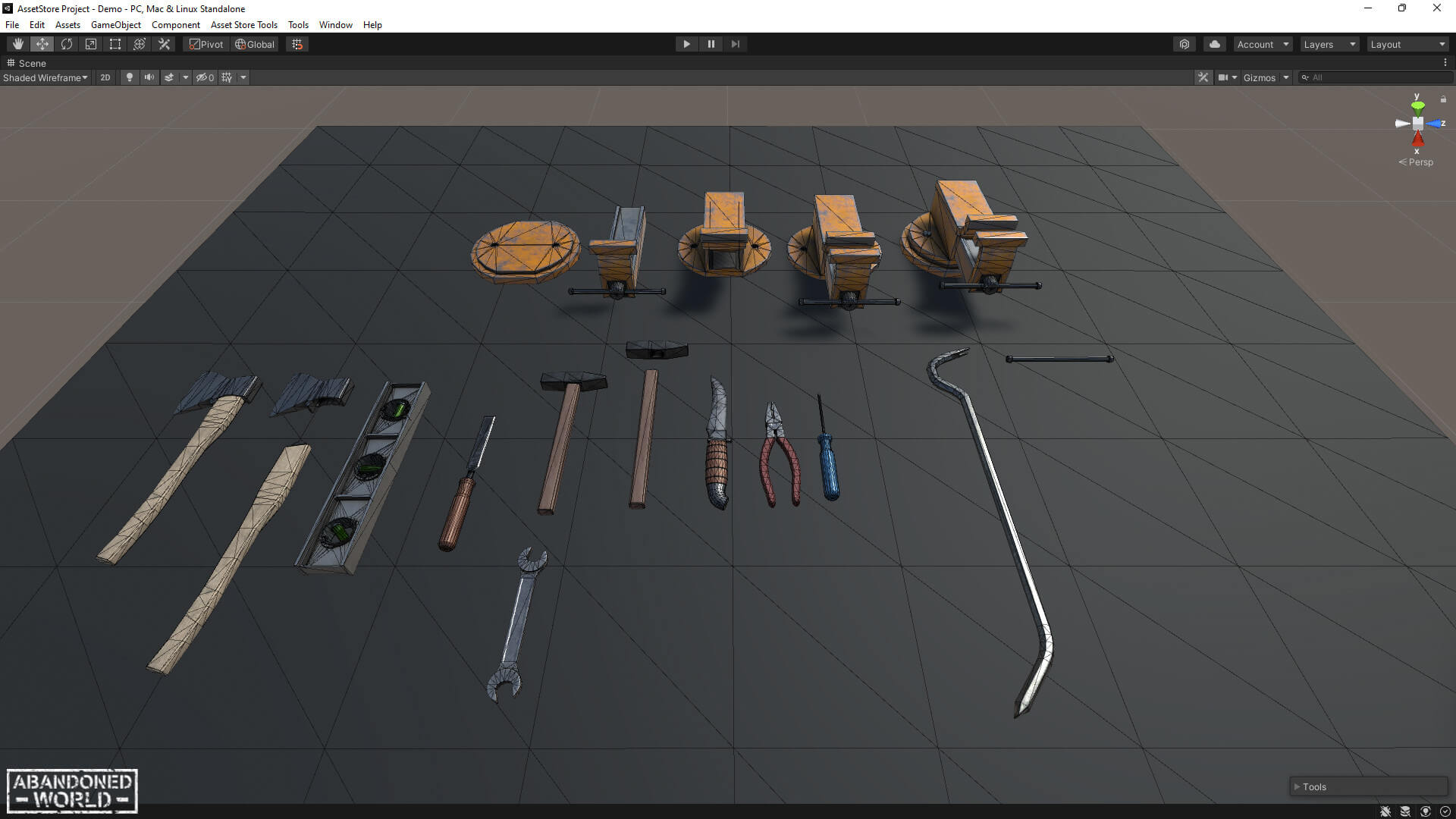 Working Tools Set - 3D Model by Abandoned World
