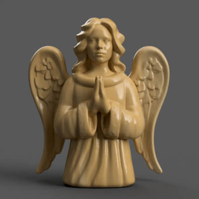 Angel for Christmas Decoration 008 - 3D Model by abanobblackbox
