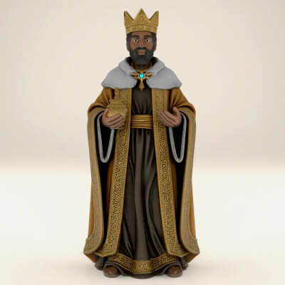 Balthasar Magi Nativity STL 3D Model by abanobblackbox
