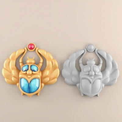 Egyptian Scarab STL - 3D Model by abanobblackbox