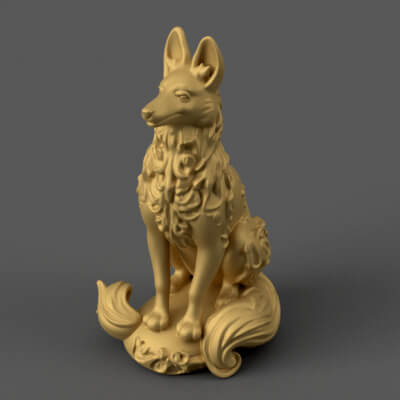 Elegant Dog Sculpture STL 3D Model for Dog Lovers 3D Print m by ...