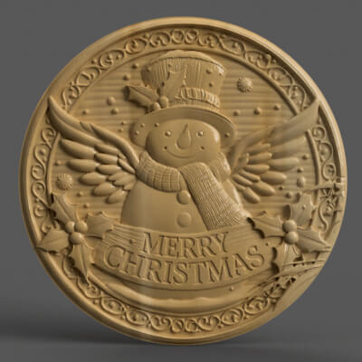 Ice Man Merry Christmas Ornament Tree Wall Art Keychain Cloc - 3D Model ...