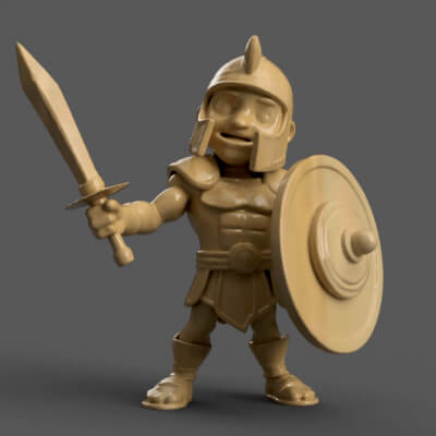 Roman Warrior 3D Model STL for Decoration and Display 3D Pri by ...