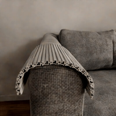 Rotating Grille Panel STL Curved Wall Panel for Cylinders 3D by ...