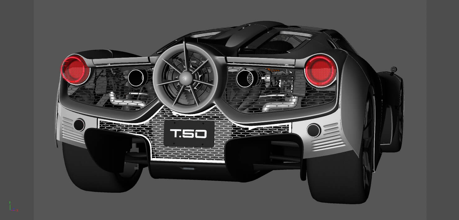 Gordon Murray Automotive T.50 Fancar - 3D Model by ABMADE