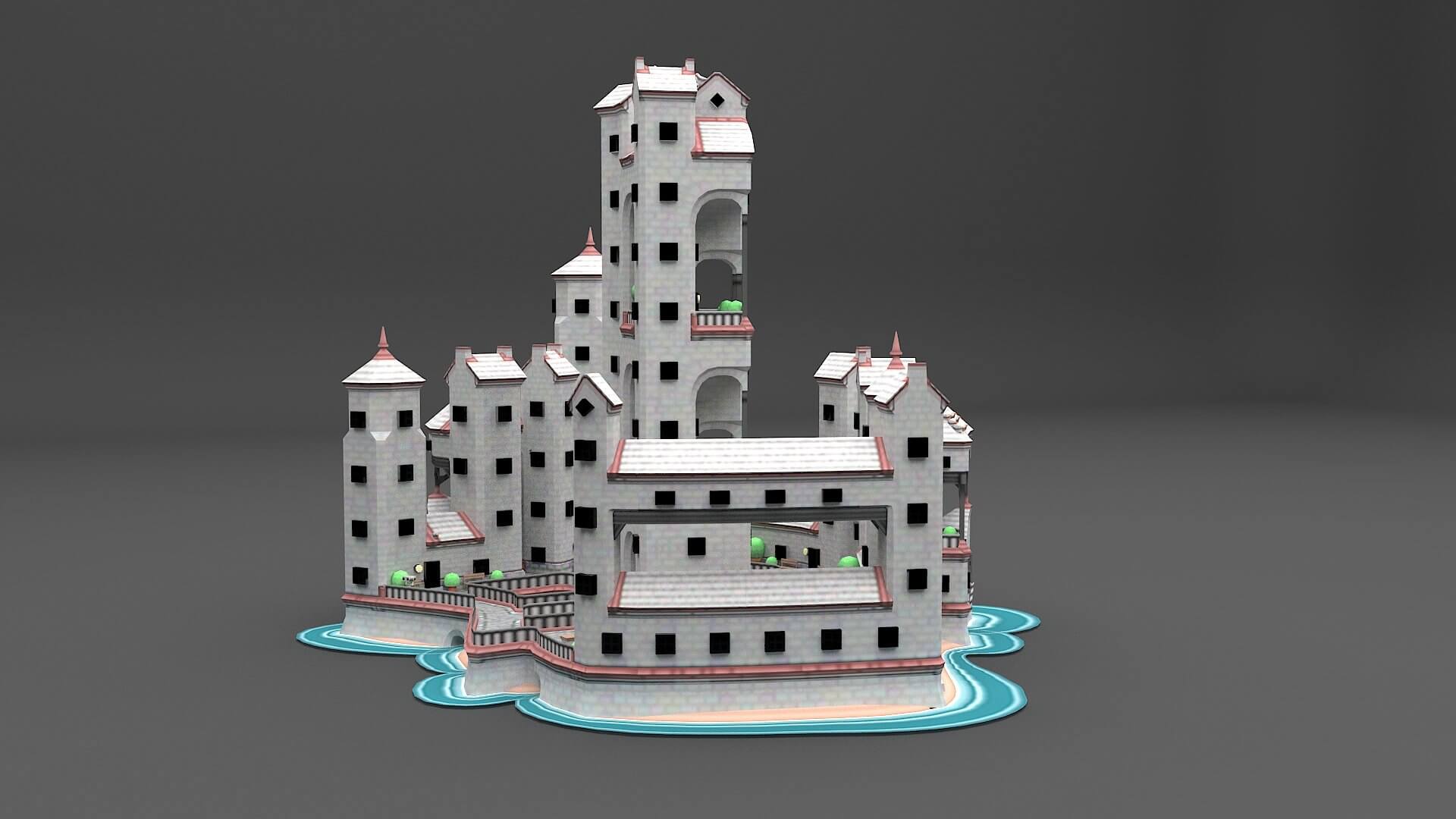 Town 2 - 3D Model by aboodkat