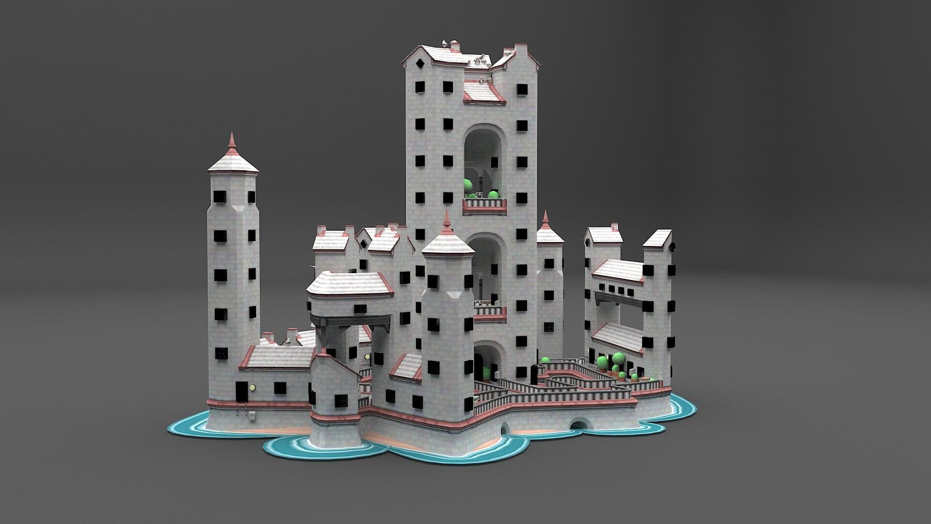 Town 2 - 3D Model by aboodkat