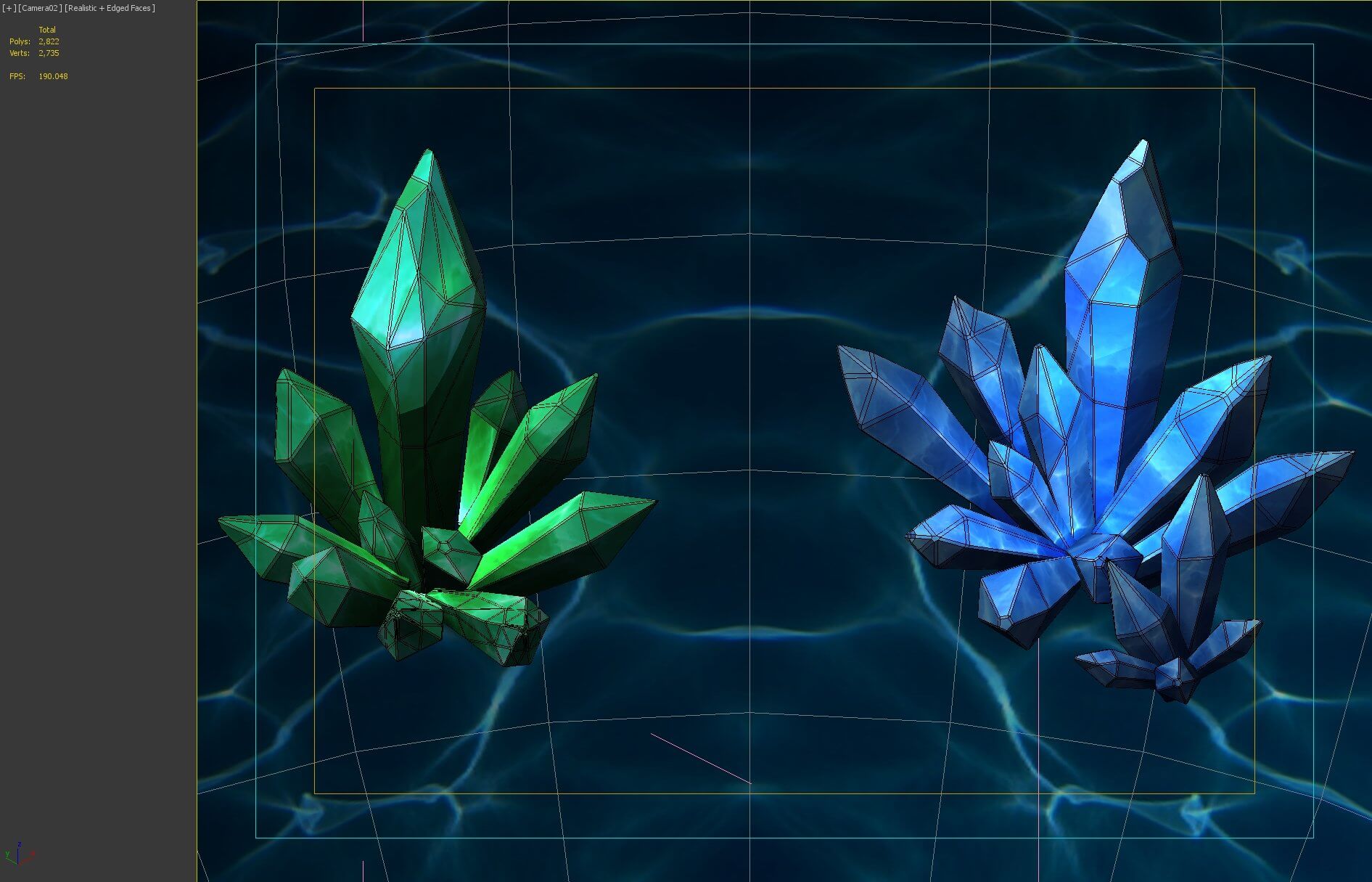 Crystals - 3D Model by about3d