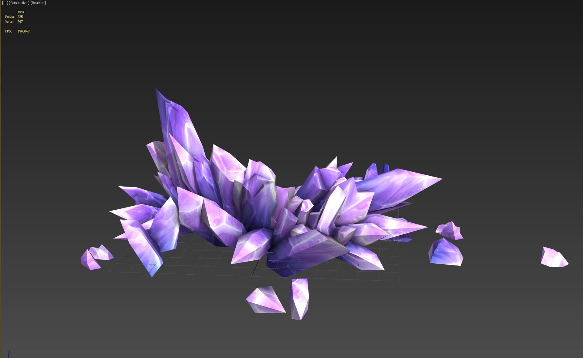 Crystals - 3D Model by about3d