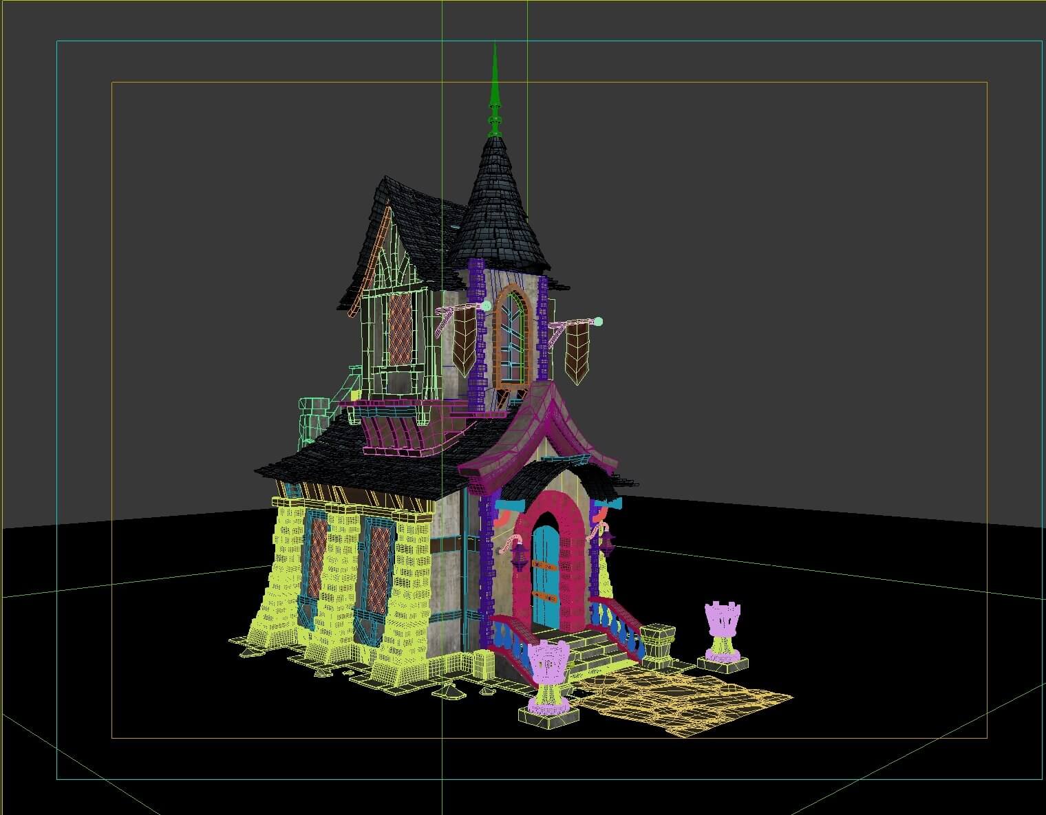 Cartoon House - 3D Model by about3d