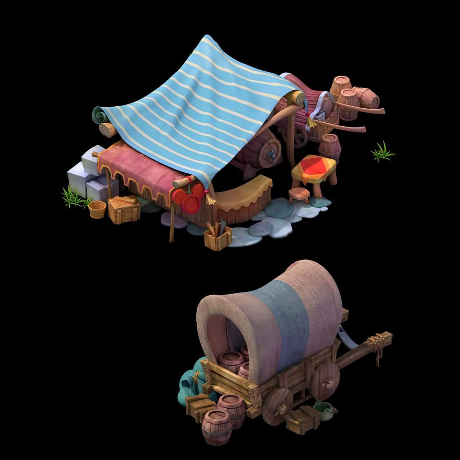 Stall - 3D Model by about3d