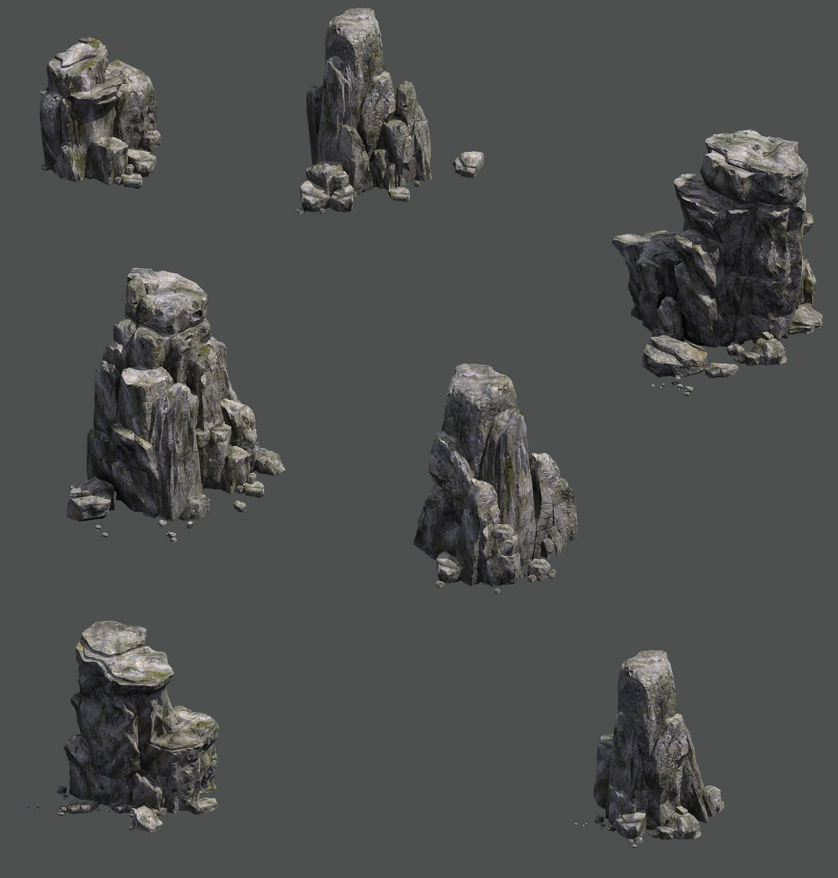 Stone Mountains - 3D Model by about3d