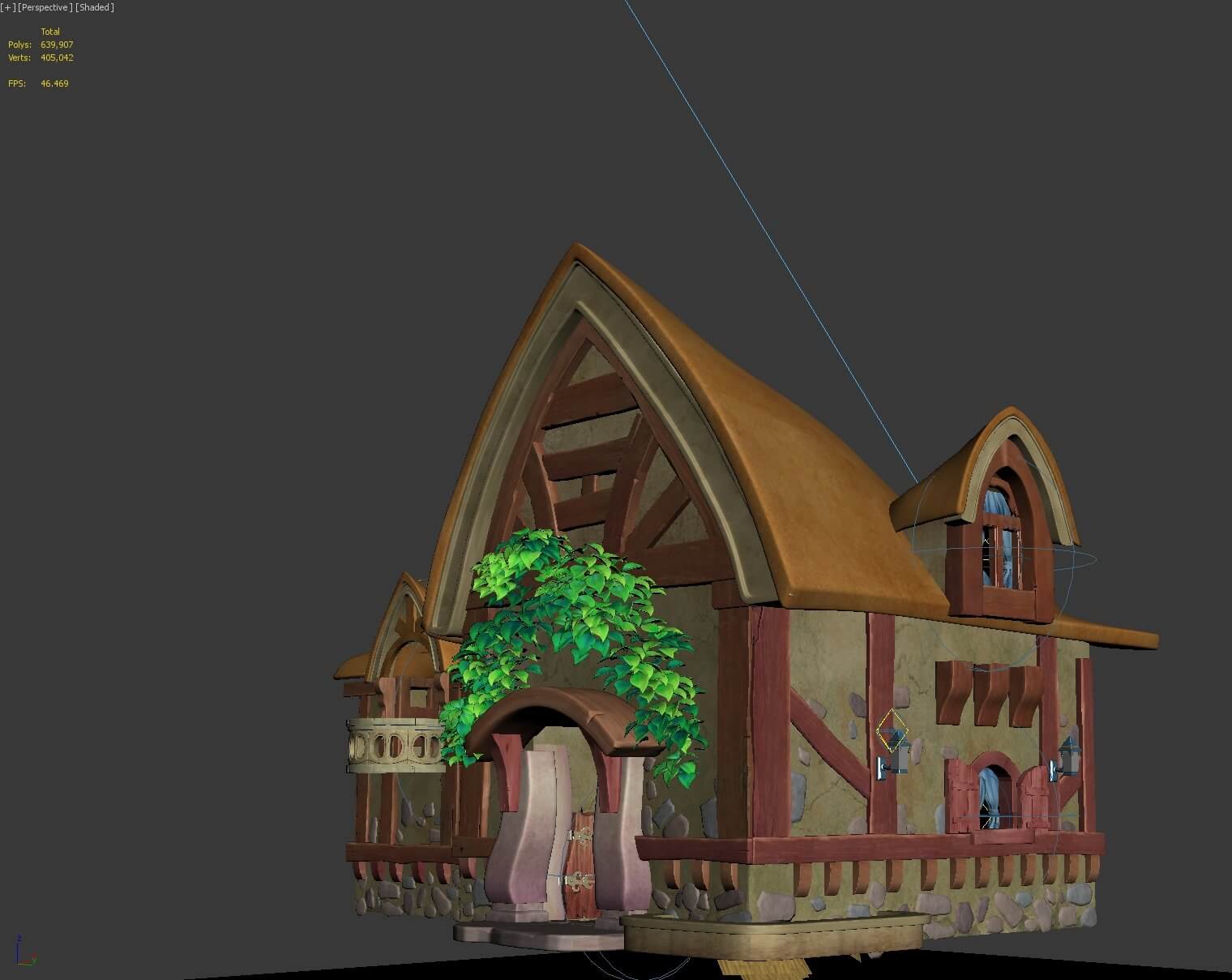 Thatched Cottage - 3D Model by about3d