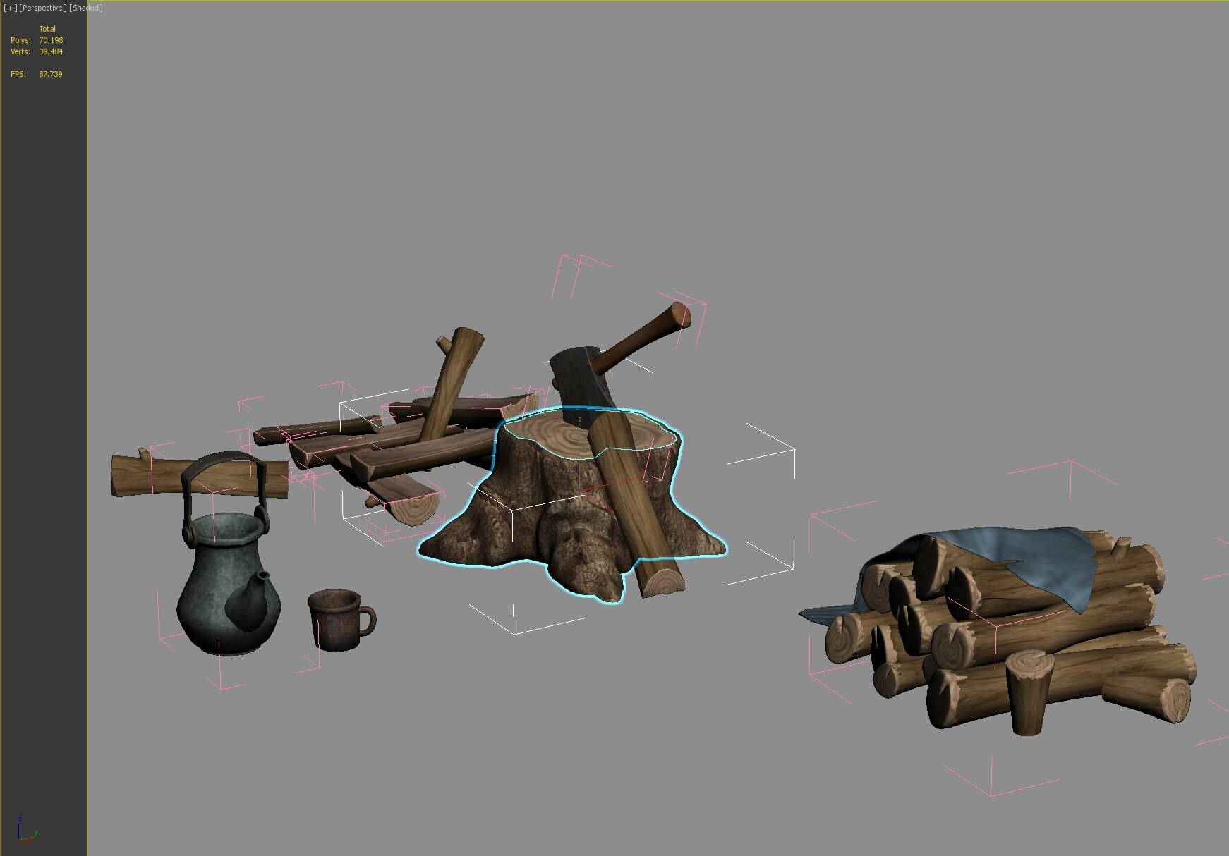 Wood Pile - 3D Model by about3d