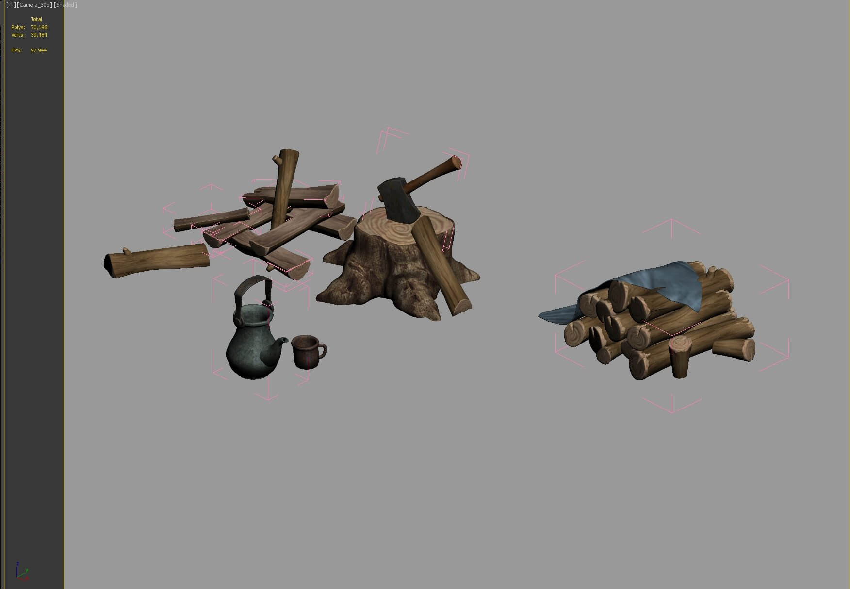 Wood Pile - 3D Model by about3d