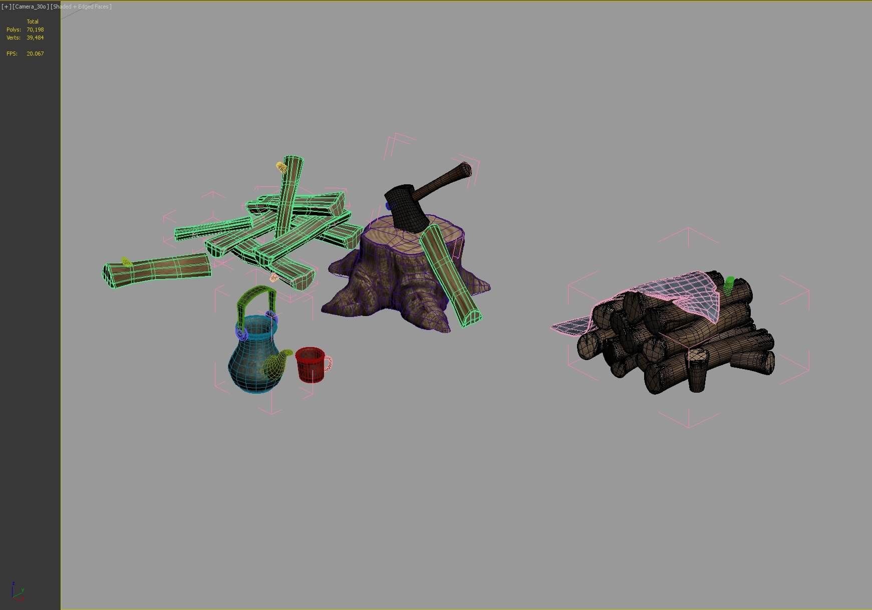 Wood Pile - 3D Model by about3d