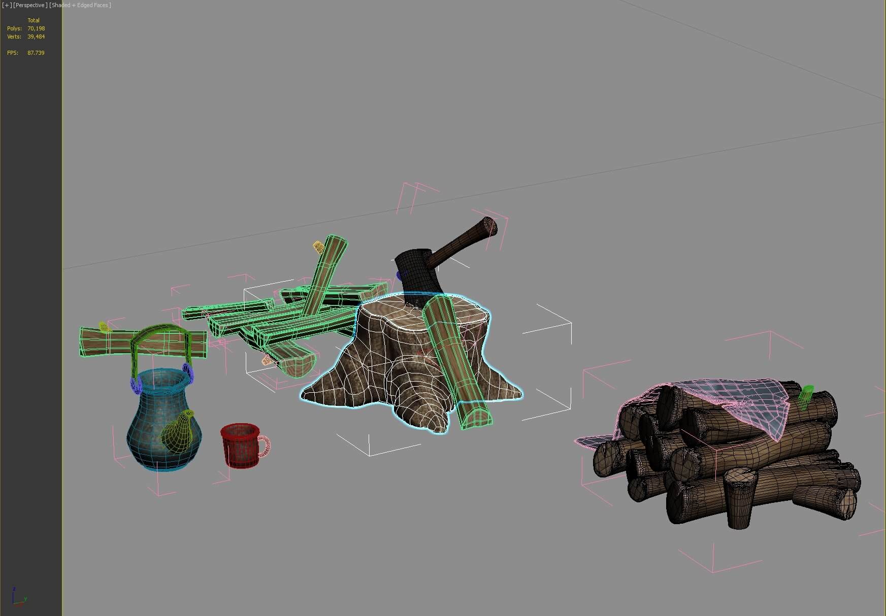 Wood Pile - 3D Model by about3d