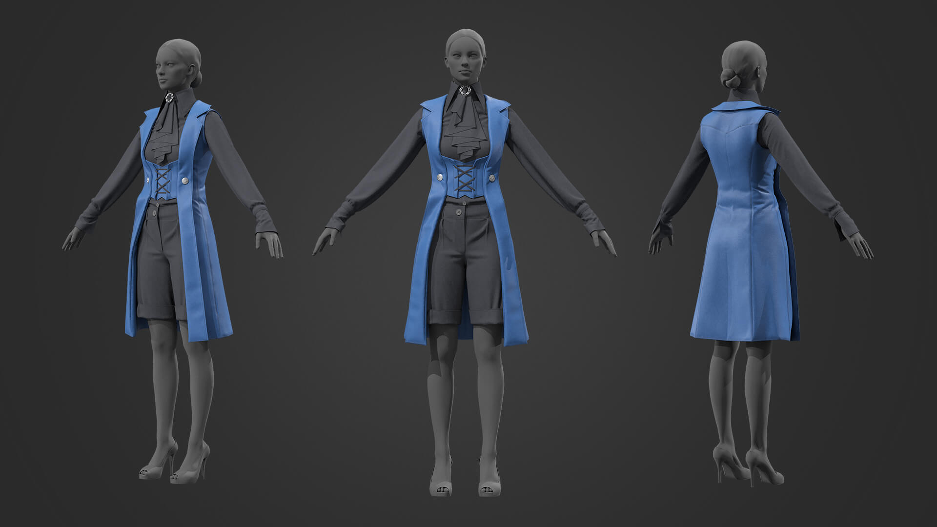 Female Outfit #4 - Free 3D Model by abuvalove