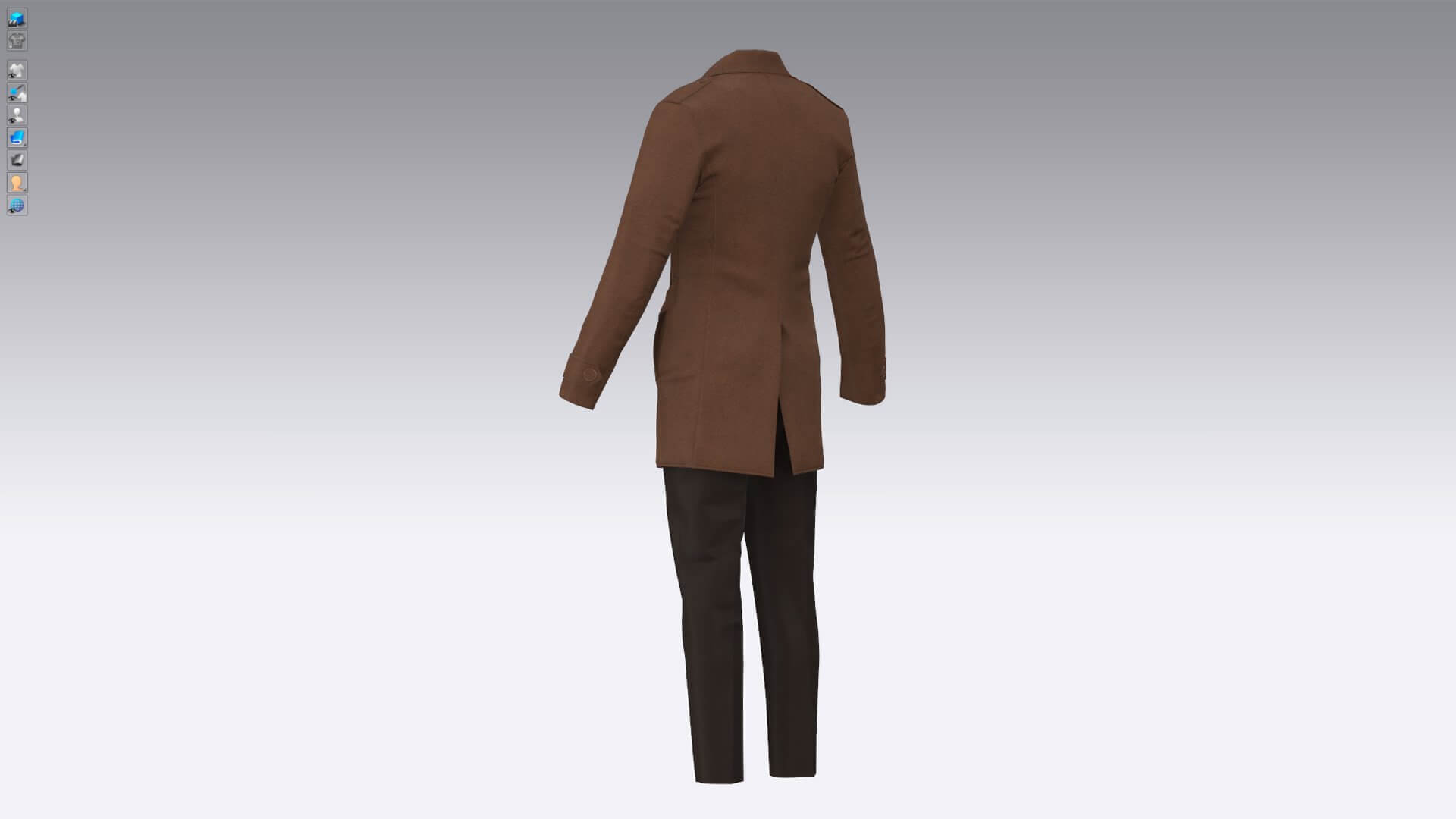 Men's Coat - 3D Model by abuvalove