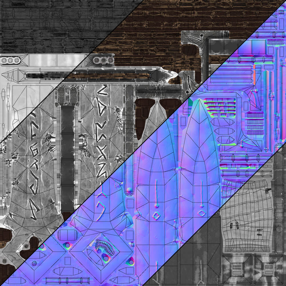 Old Rune Sword - 3D Model by abuvalove