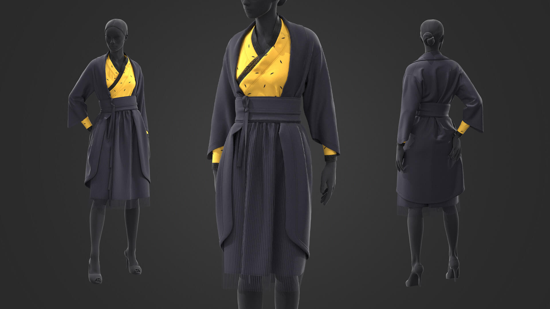 Renaissance Dresses #1 - 3D Model by abuvalove