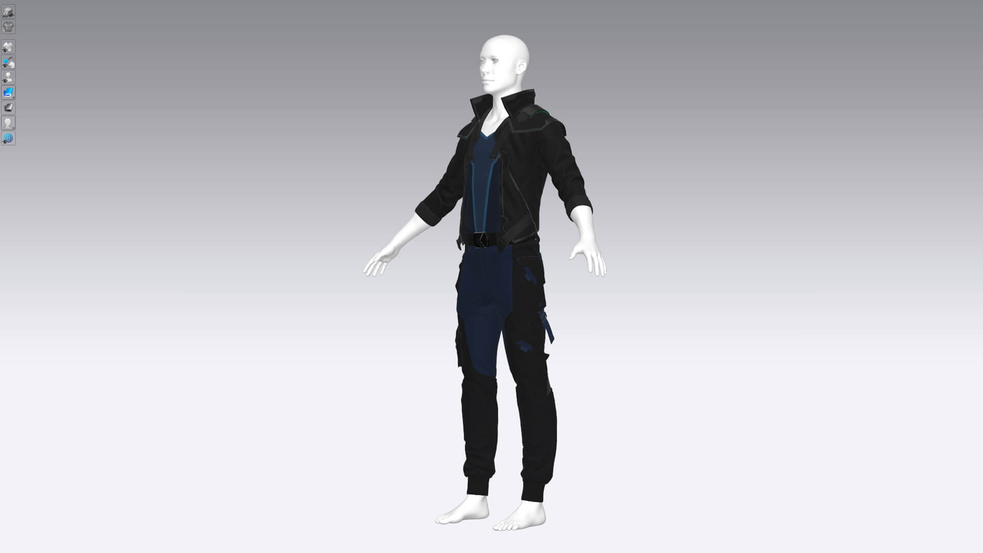 Sci Fi Male Outfit 3d Model By Abuvalove