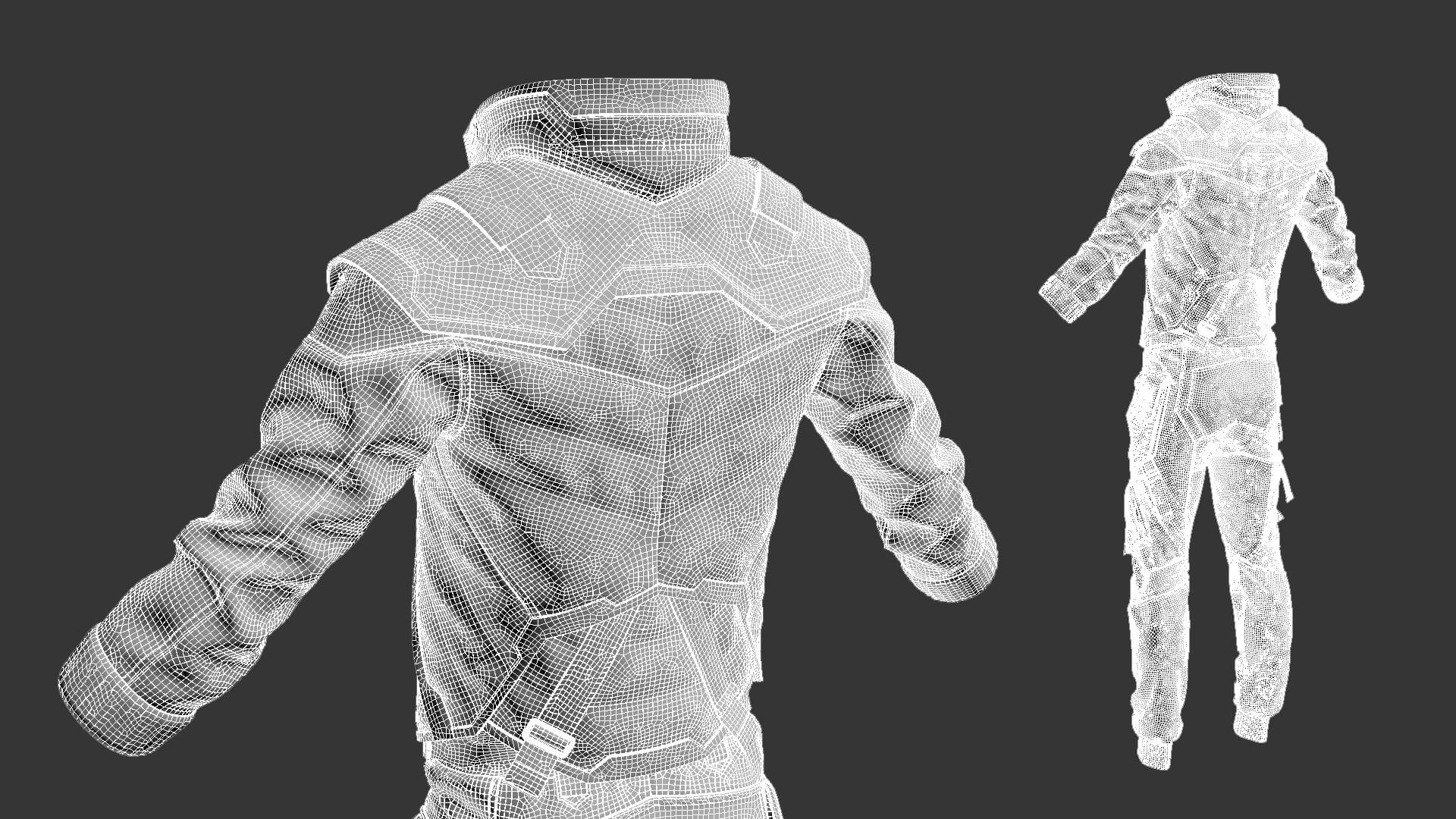 Sci Fi Male Outfit 3d Model By Abuvalove